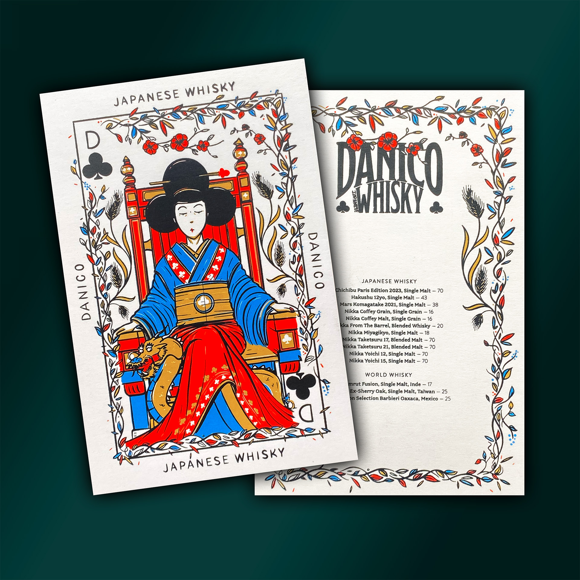 Carte de cocktail - DANICO - Atelier Fwells